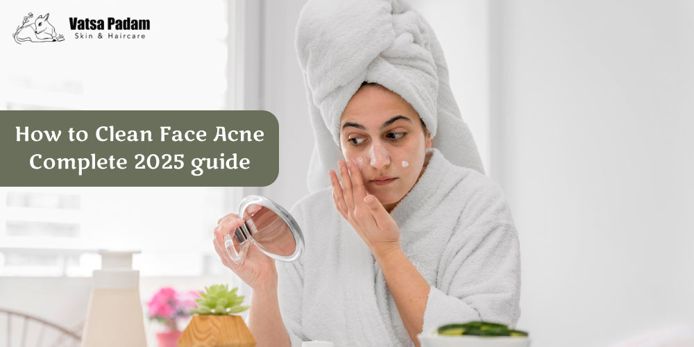 How to Clean Face Acne | Complete 2025 Clear Skin Guide – Vatsa Padam