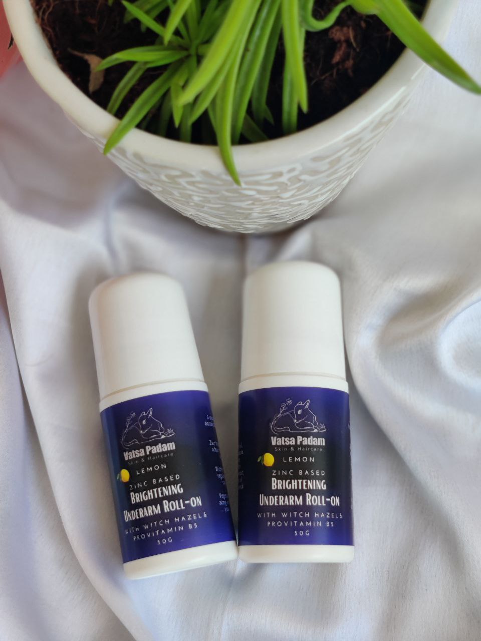 Zinc-Based Brightening Underarm Roll-On Deoderant - Lemon Flavour ...